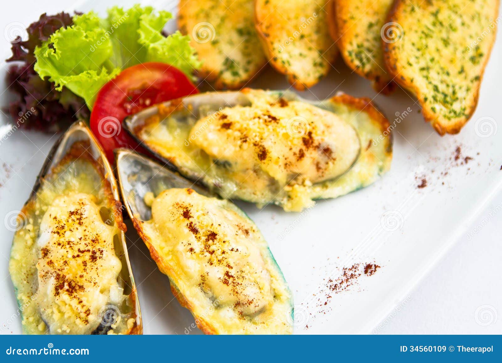 Mussel stock image. Image of canaliculus, dish, isolated - 34560109