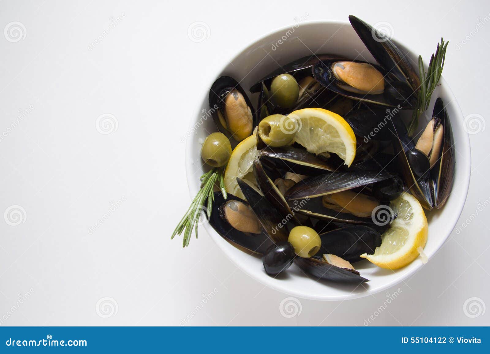 Mussels bowl on white stock photo. Image of recipe, chef - 55104122
