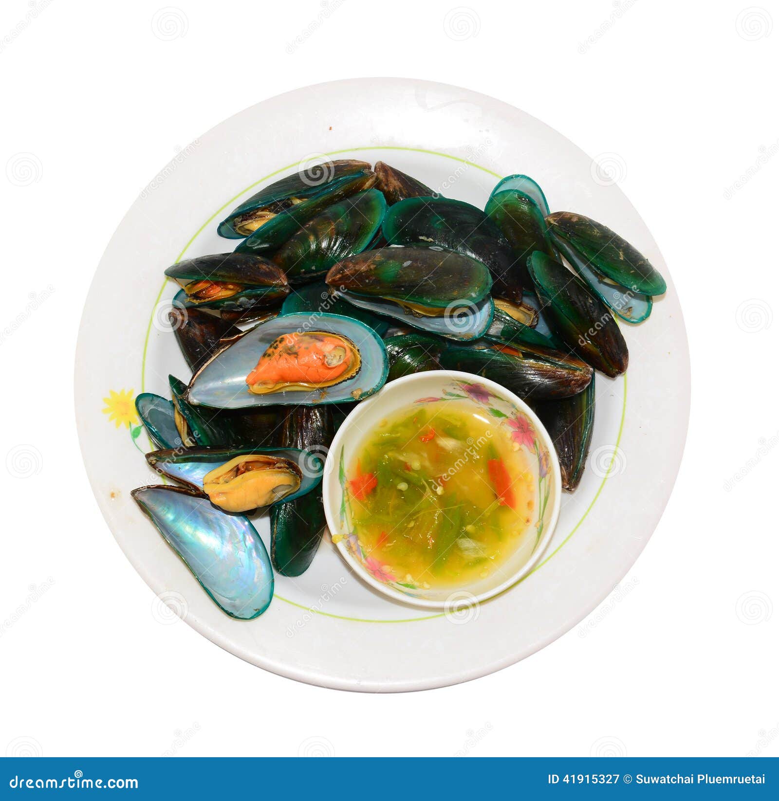 Mussels on a disk stock image. Image of kitchen, healthy - 41915327