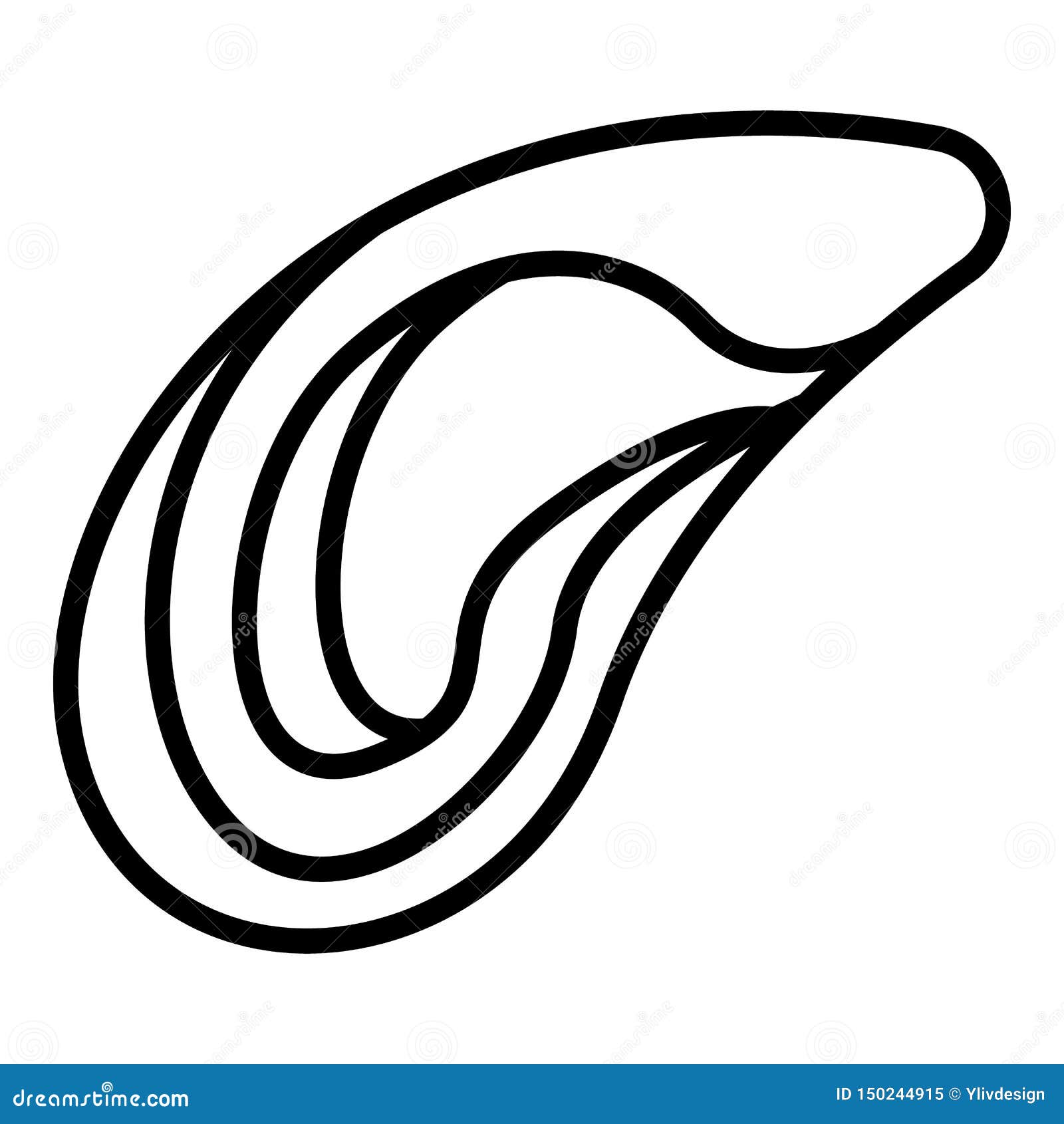 Mussels Icon In Black Style Isolated On White Background. Sea Animals ...