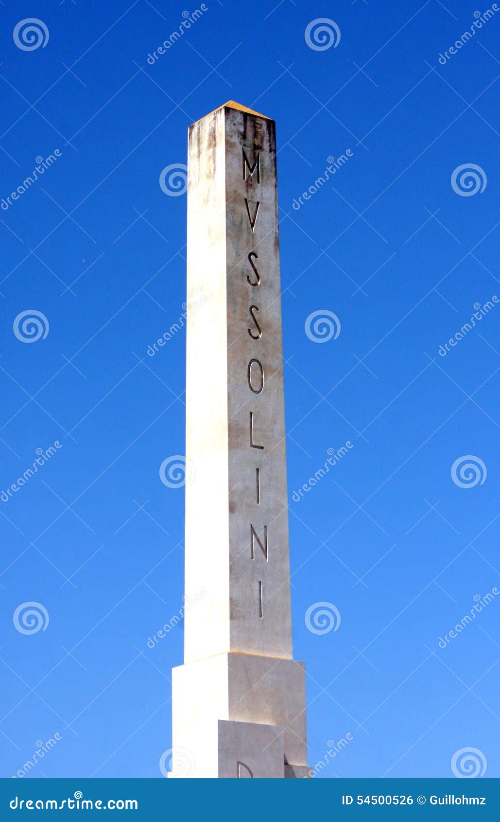 Mussolini Obelisk Rome Italy Editorial Photo - Image of president, rome ...