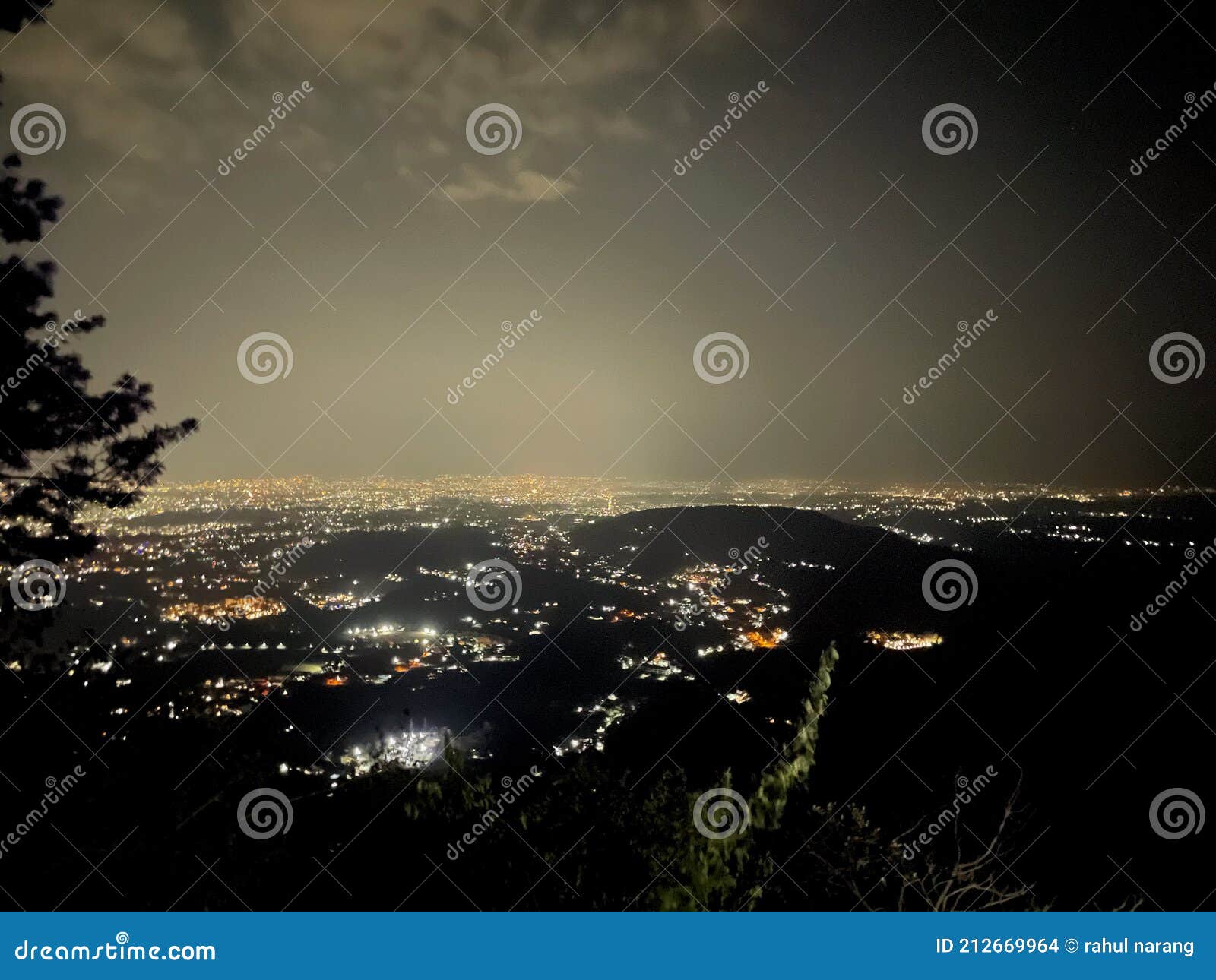 Mussoorie night stock photo. Image of specially, night - 212669964