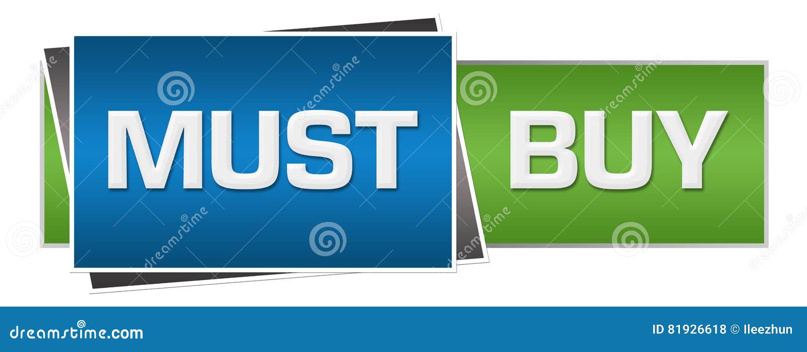 Must Buy Green Blue Horizontal Stock Illustrations – 2 Must Buy Green ...