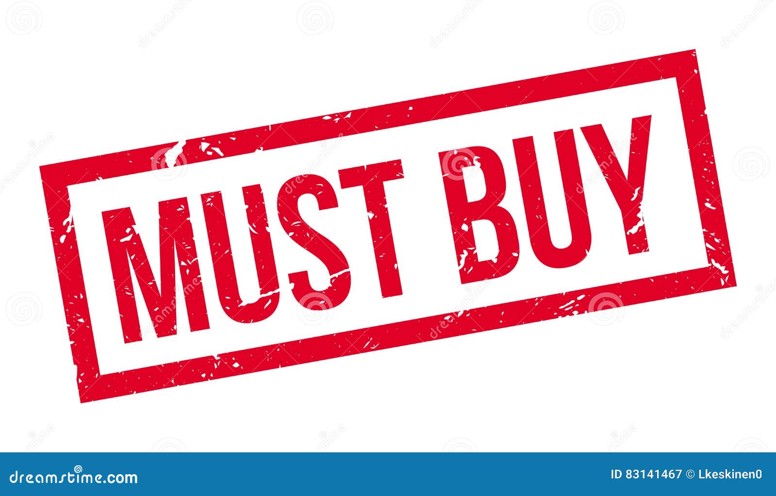 Must Buy rubber stamp stock illustration. Illustration of offer - 83141467