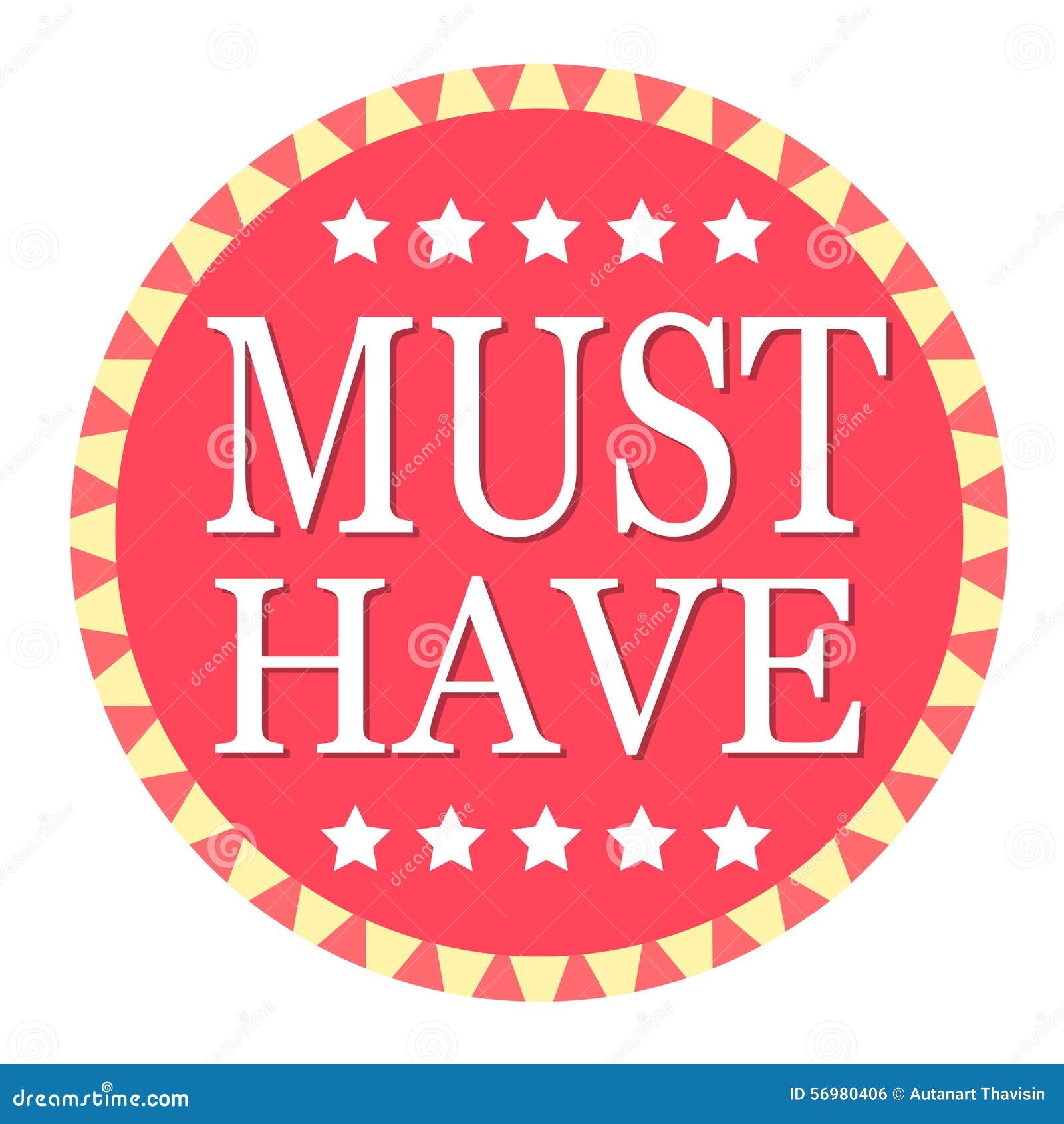 Must have modern tag badge stock vector. Illustration of vector - 56980406