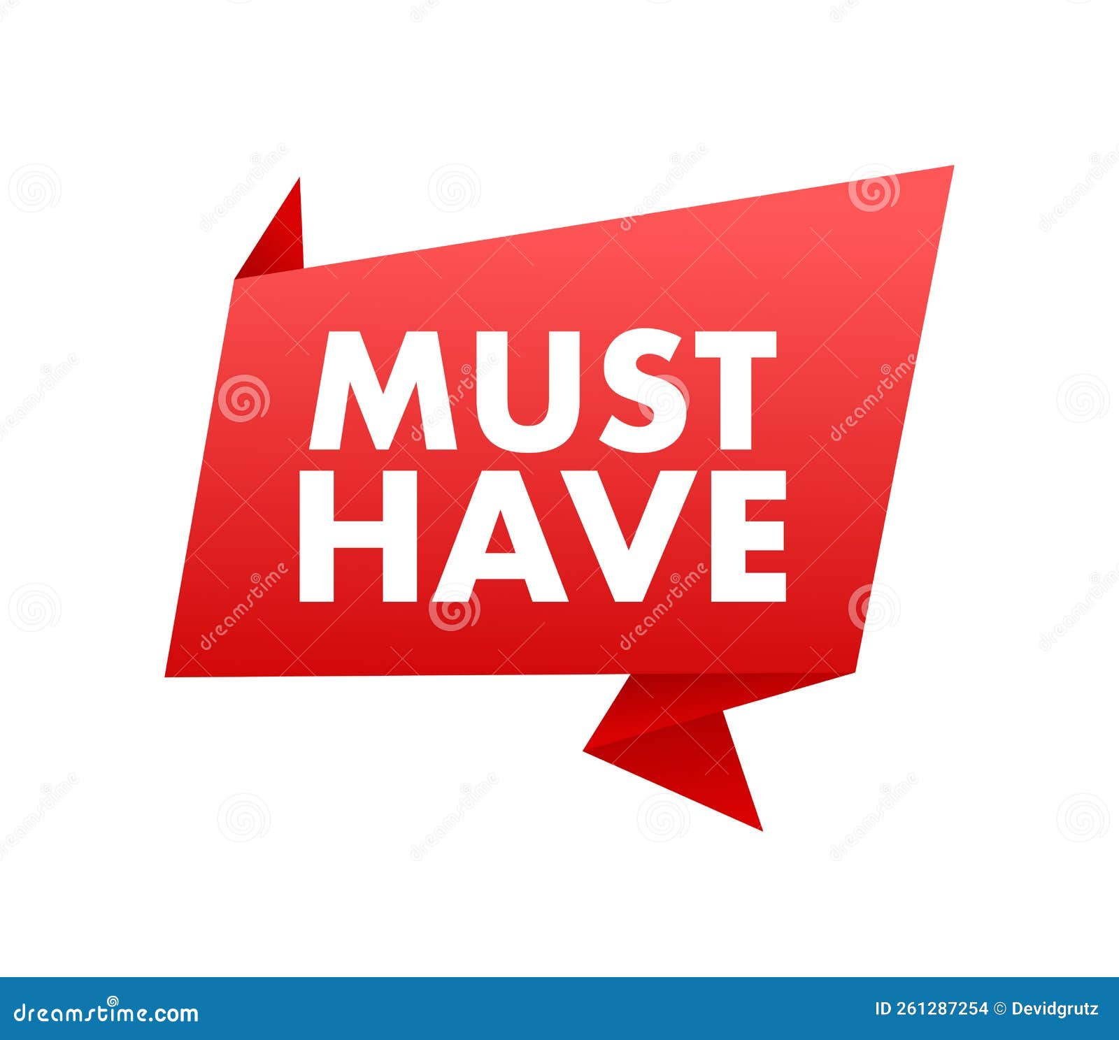 Must Have Sign, Label. Vector Stock Illustration Stock Vector ...