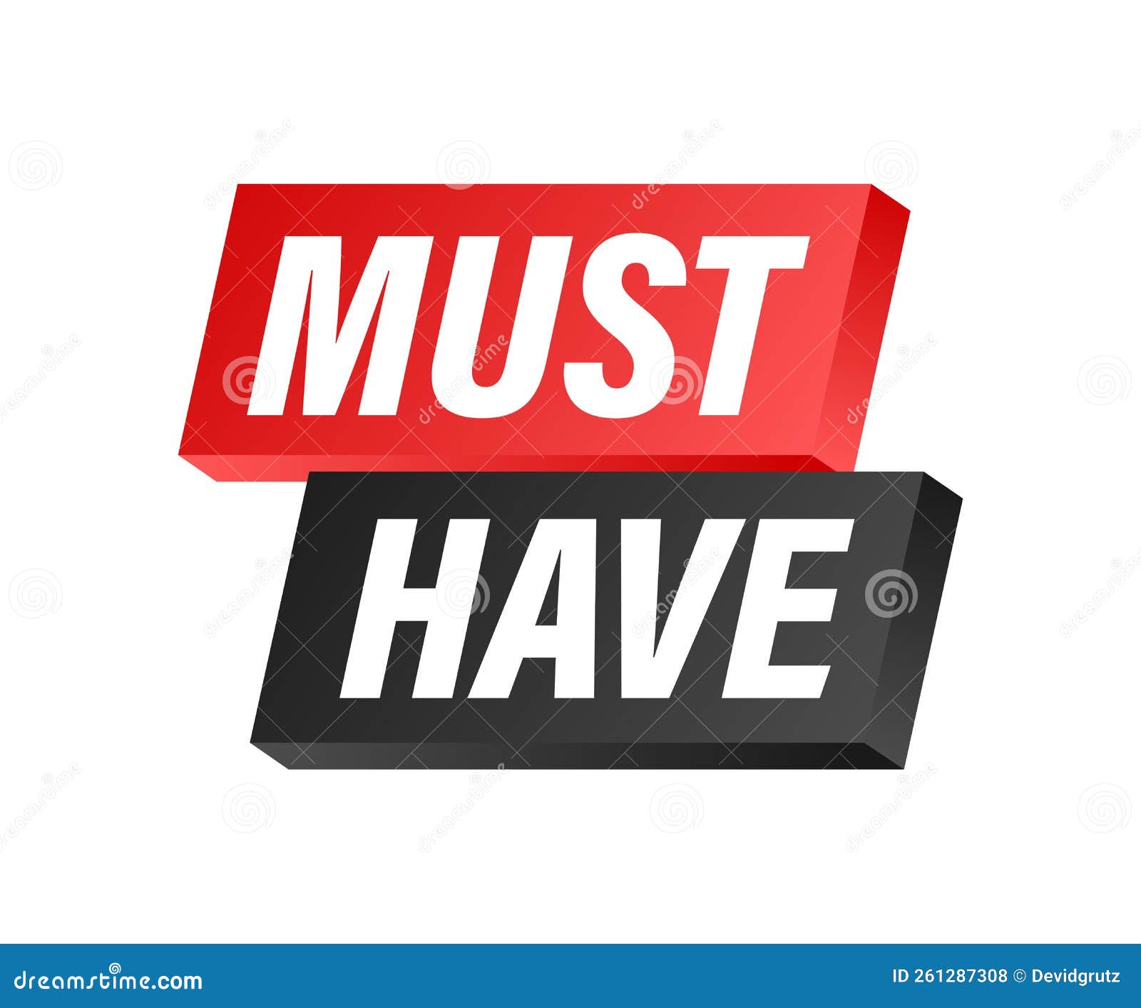Must Have Sign, Label. Vector Stock Illustration Stock Vector ...