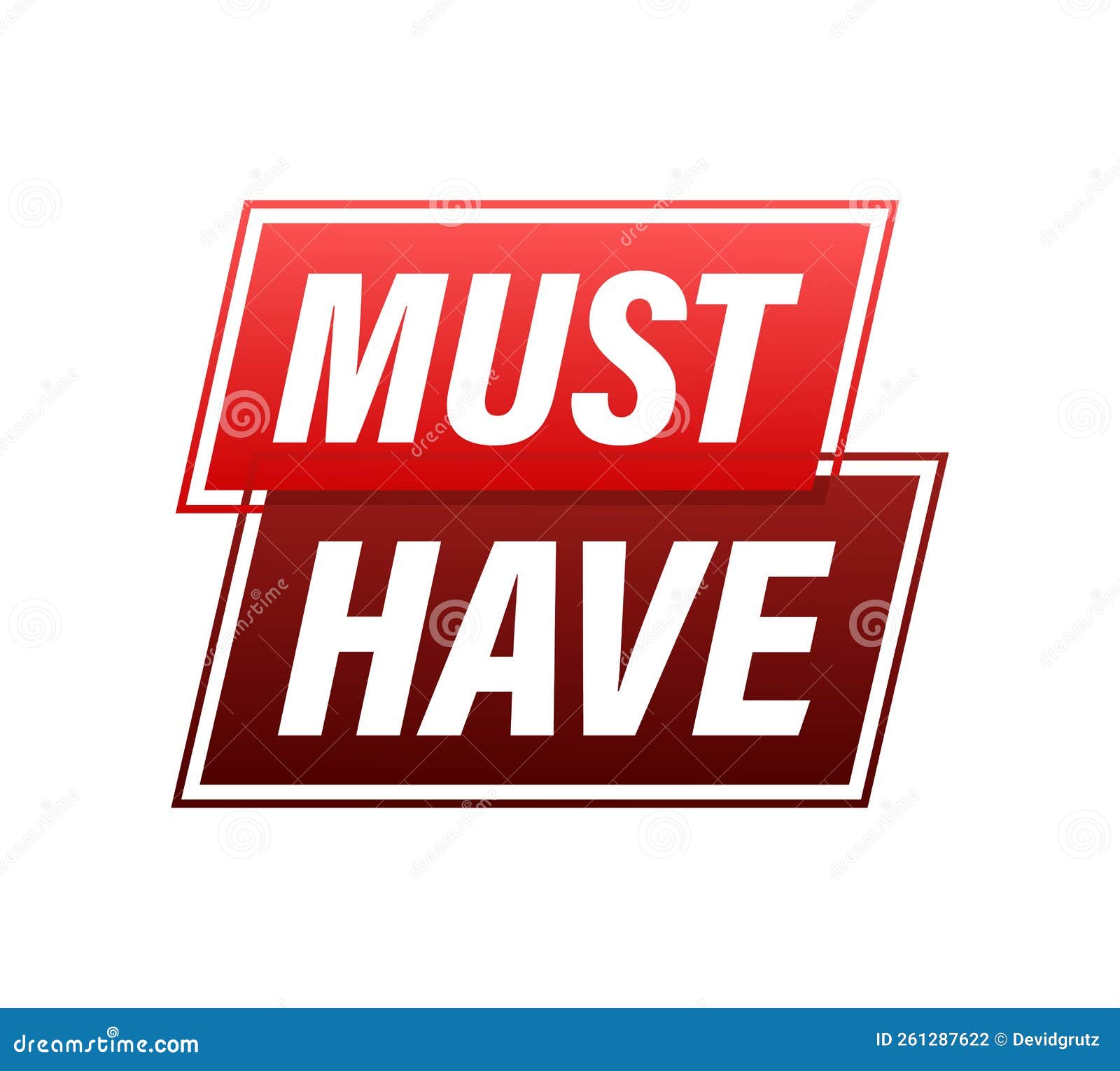 Must Have Sign, Label. Vector Stock Illustration Stock Vector ...