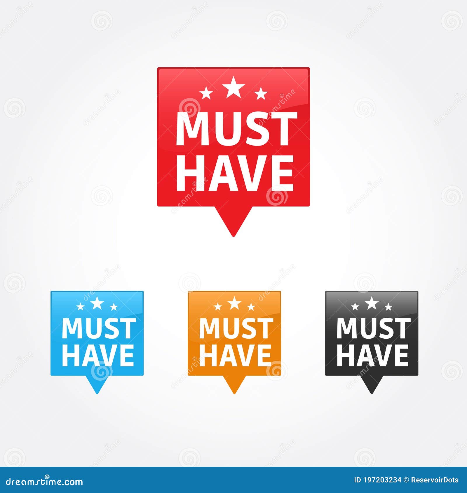 Must Have Tags stock vector. Illustration of label, special - 197203234