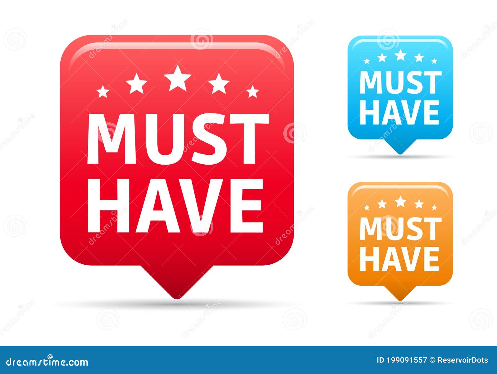 Must Have Tags stock vector. Illustration of time, limited - 199091557