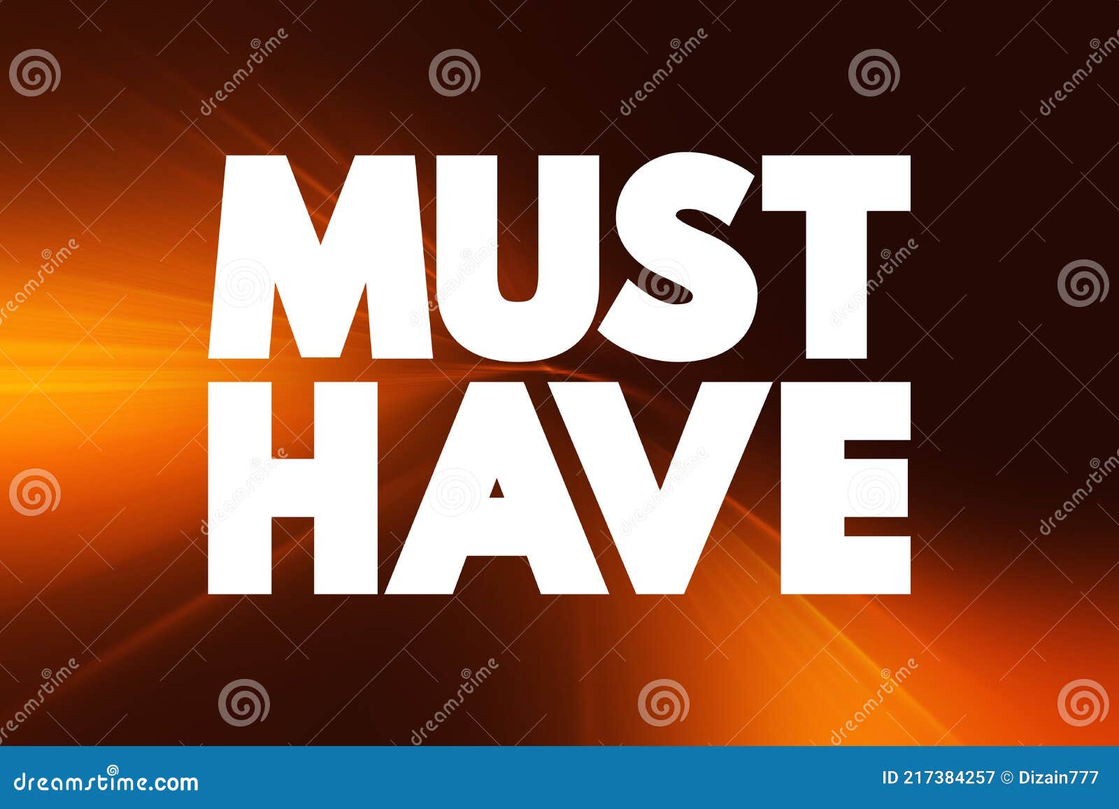 Must Have Text Quote, Concept Background Stock Illustration ...