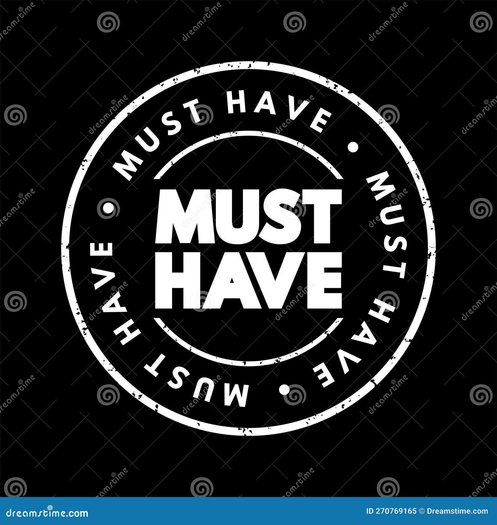 Must Have Text Stamp, Concept Background Stock Illustration ...