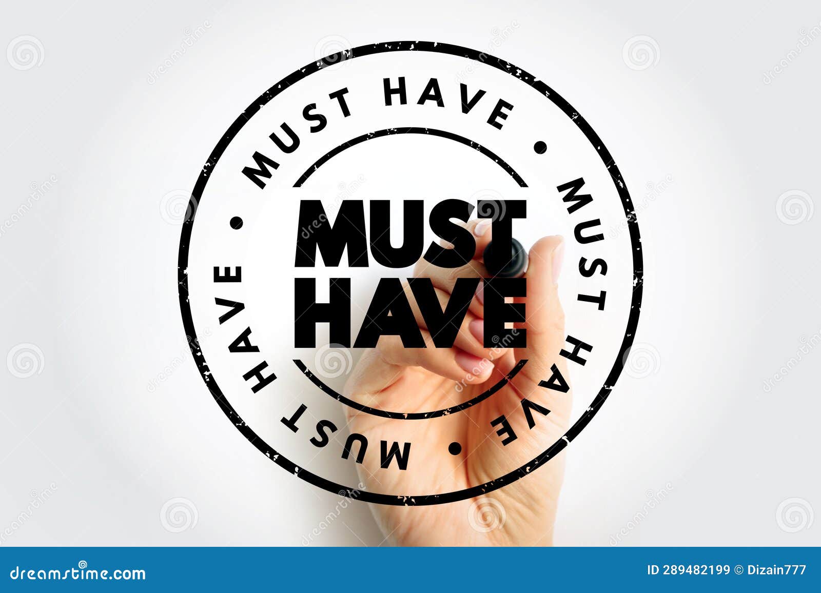 Must Have Text Stamp, Concept Background Stock Image - Image of ...