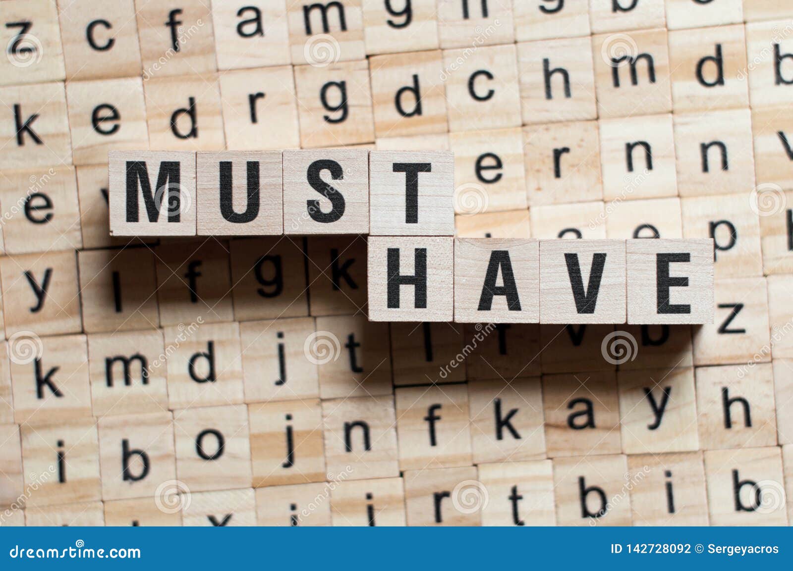 Must have word concept stock photo. Image of cartoon - 142728092