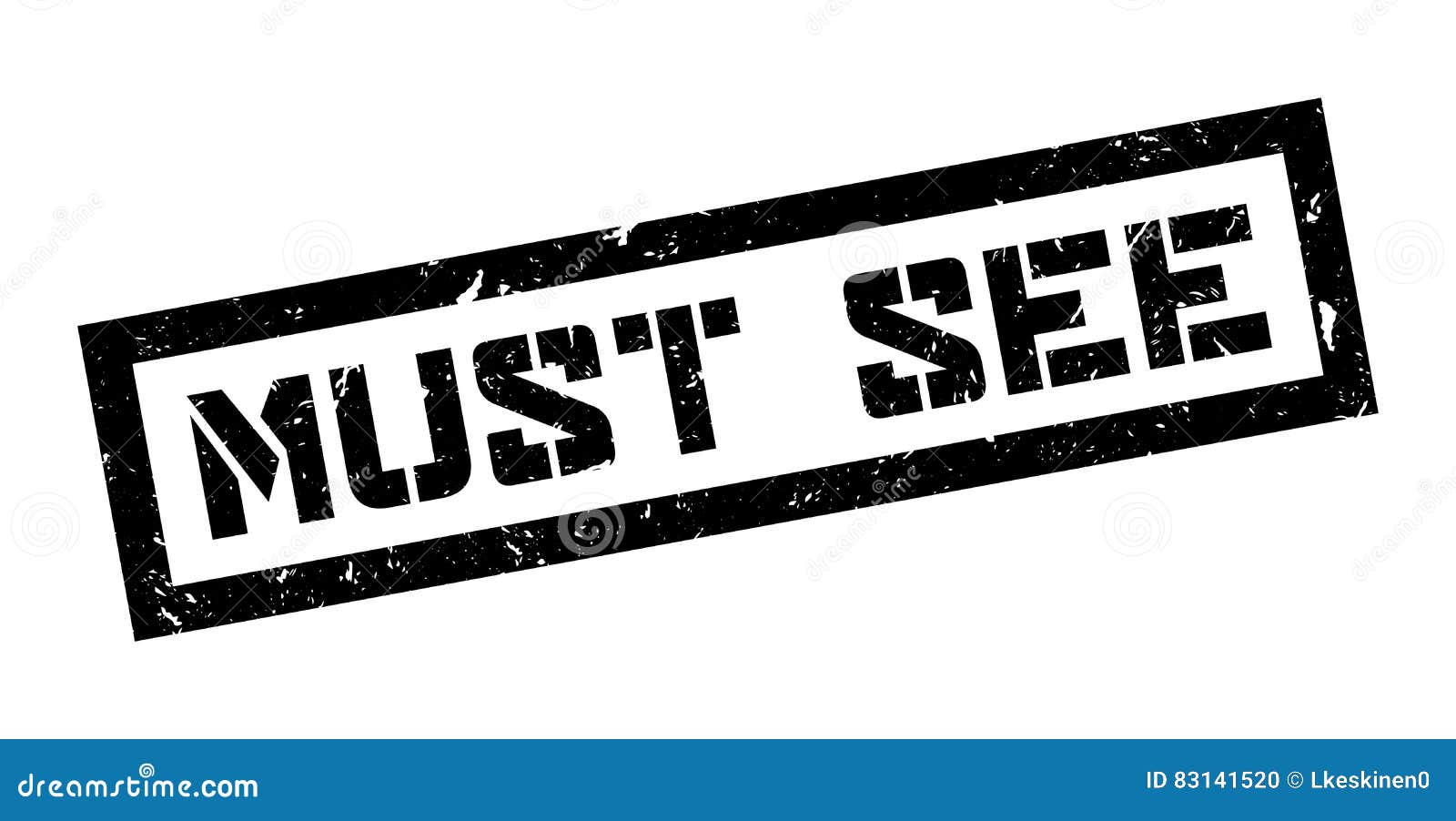 Must See rubber stamp stock illustration. Illustration of showing ...