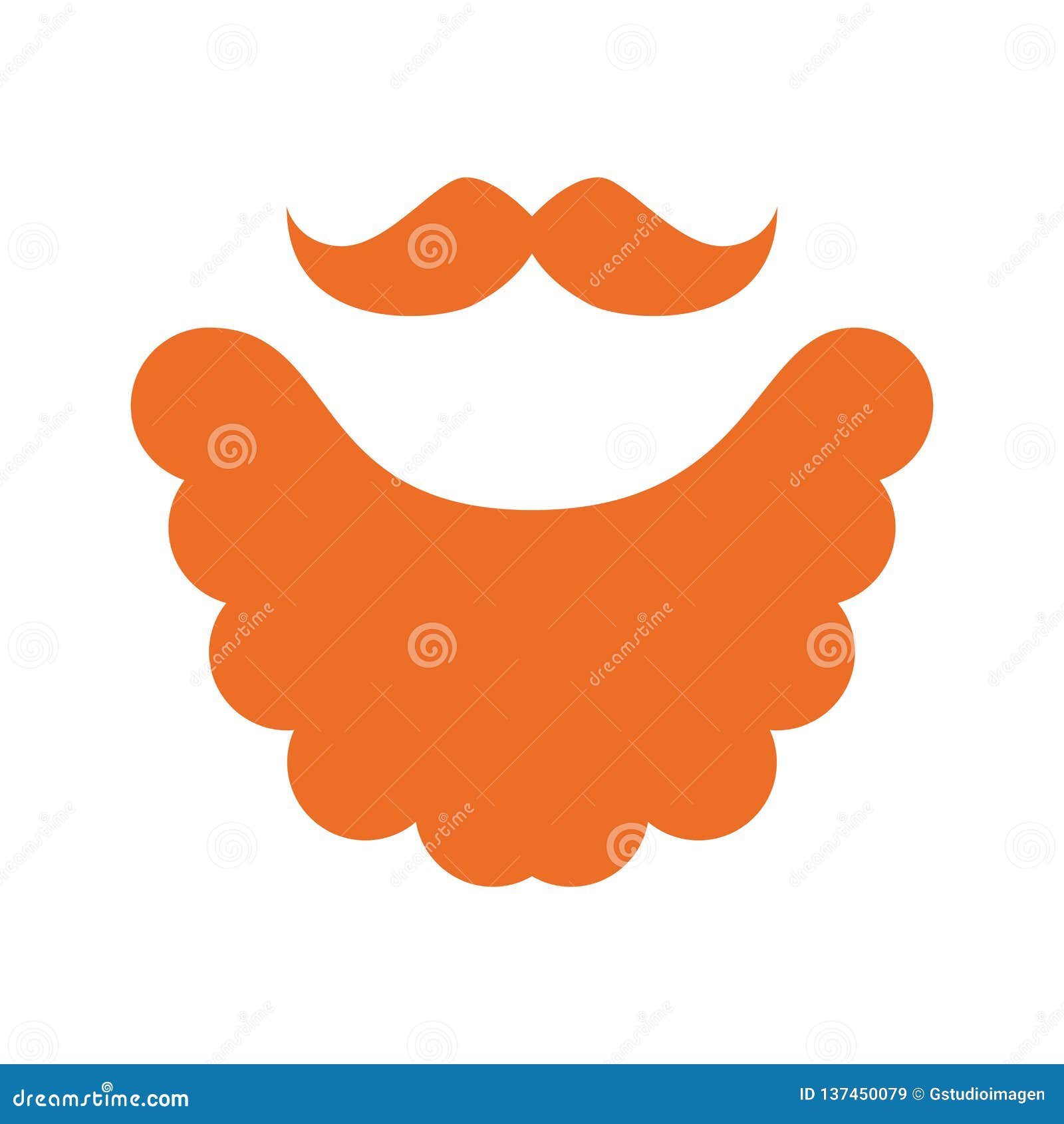 Mustache and beard elf stock vector. Illustration of costume - 137450079