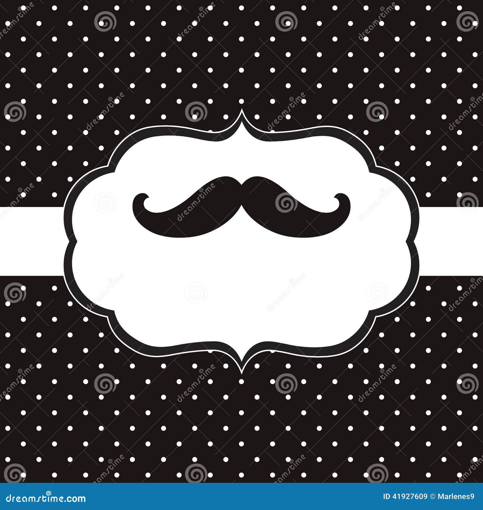 Mustache Card Cartoon Vector | CartoonDealer.com #42167853