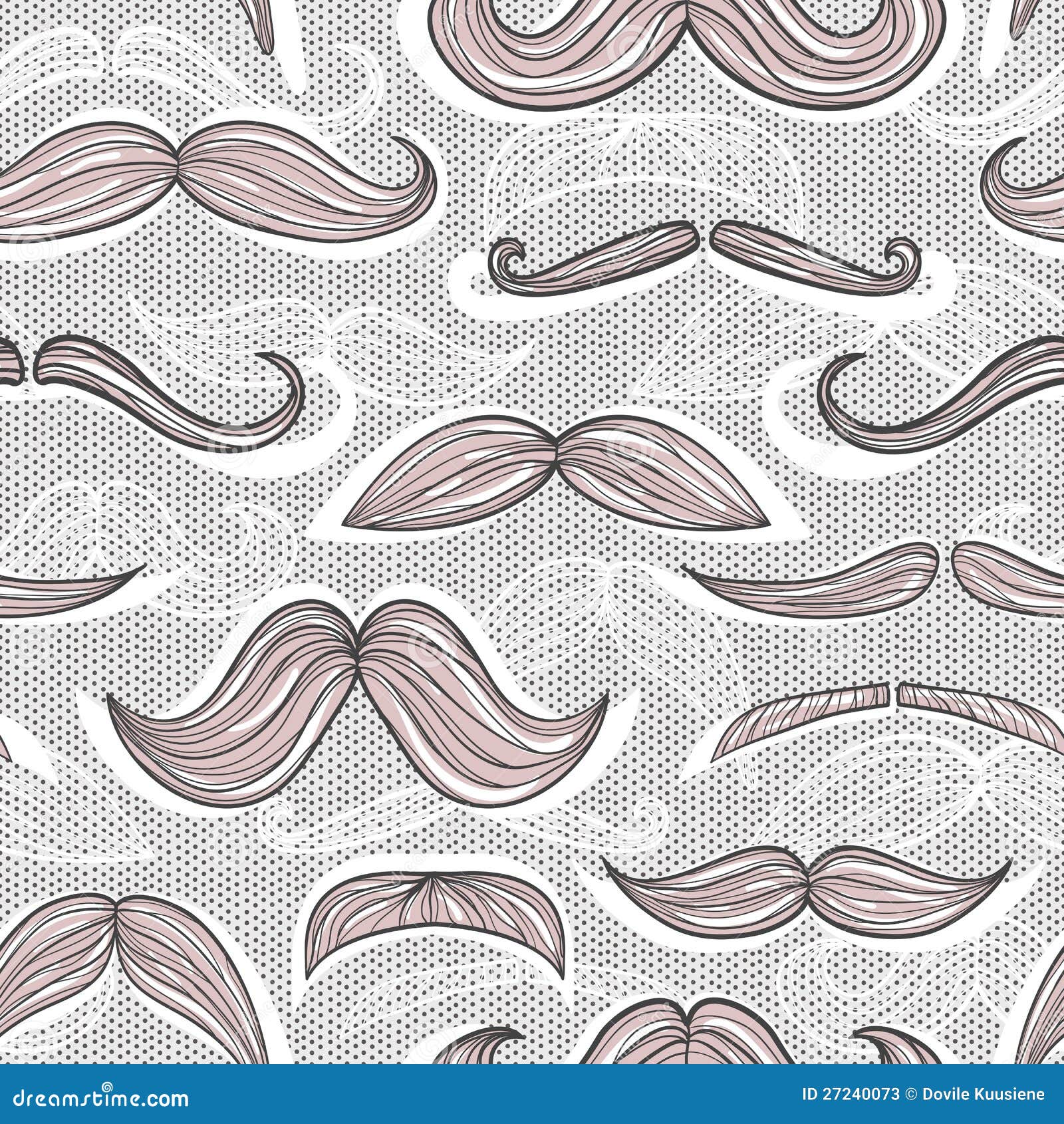 Mustache seamless pattern stock vector. Illustration of design - 27240073
