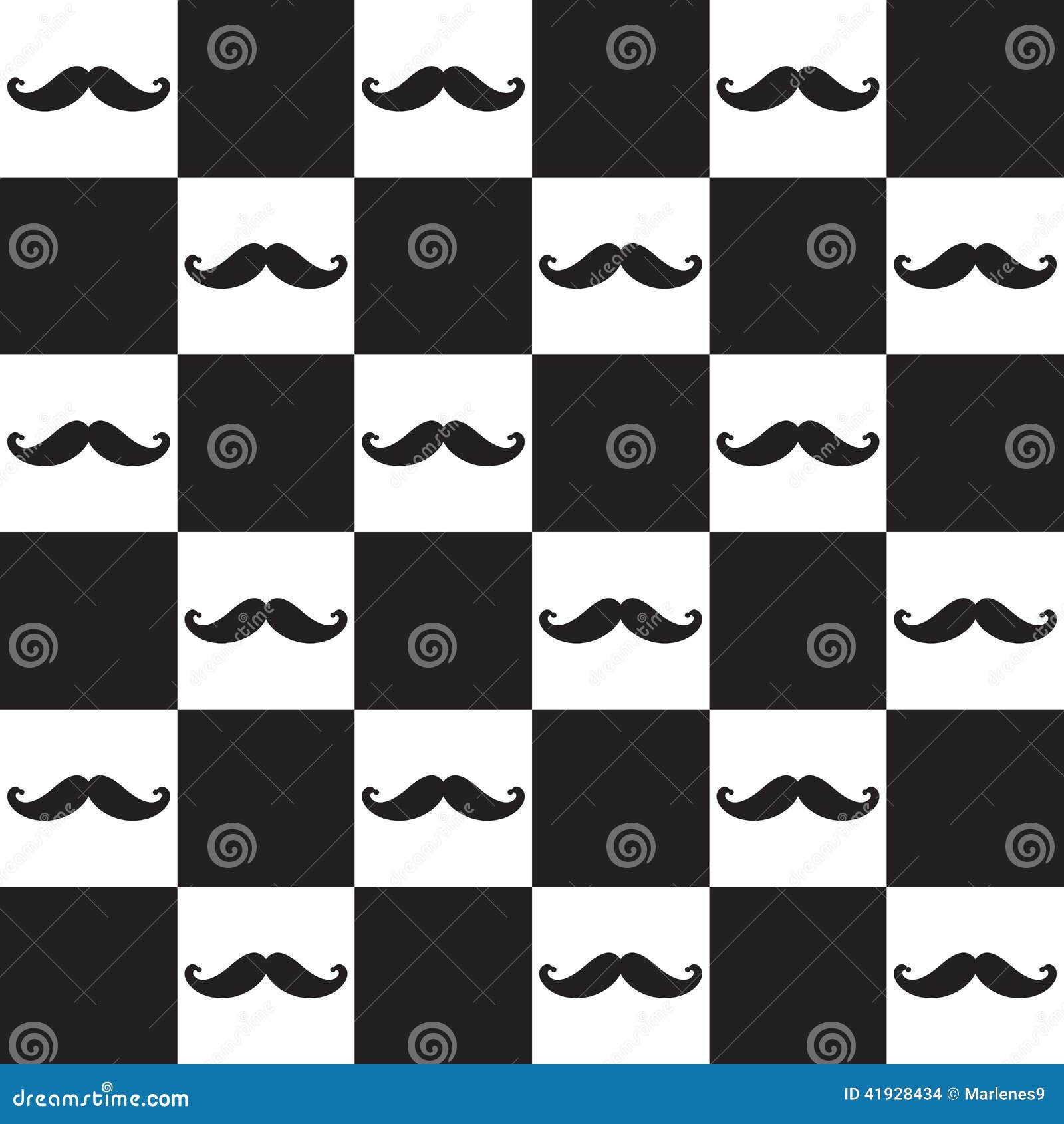 Mustache Seamless Pattern Isolated Vector Wallpaper Background Stock ...