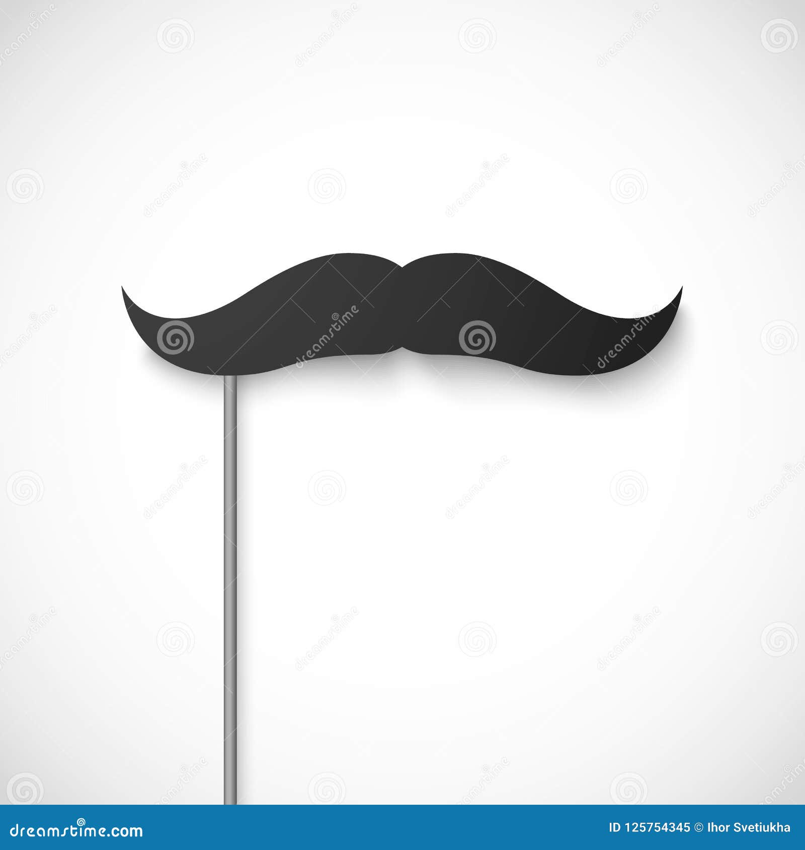 Mustache Season. Fake Mustache Mask Stock Vector - Illustration of ...