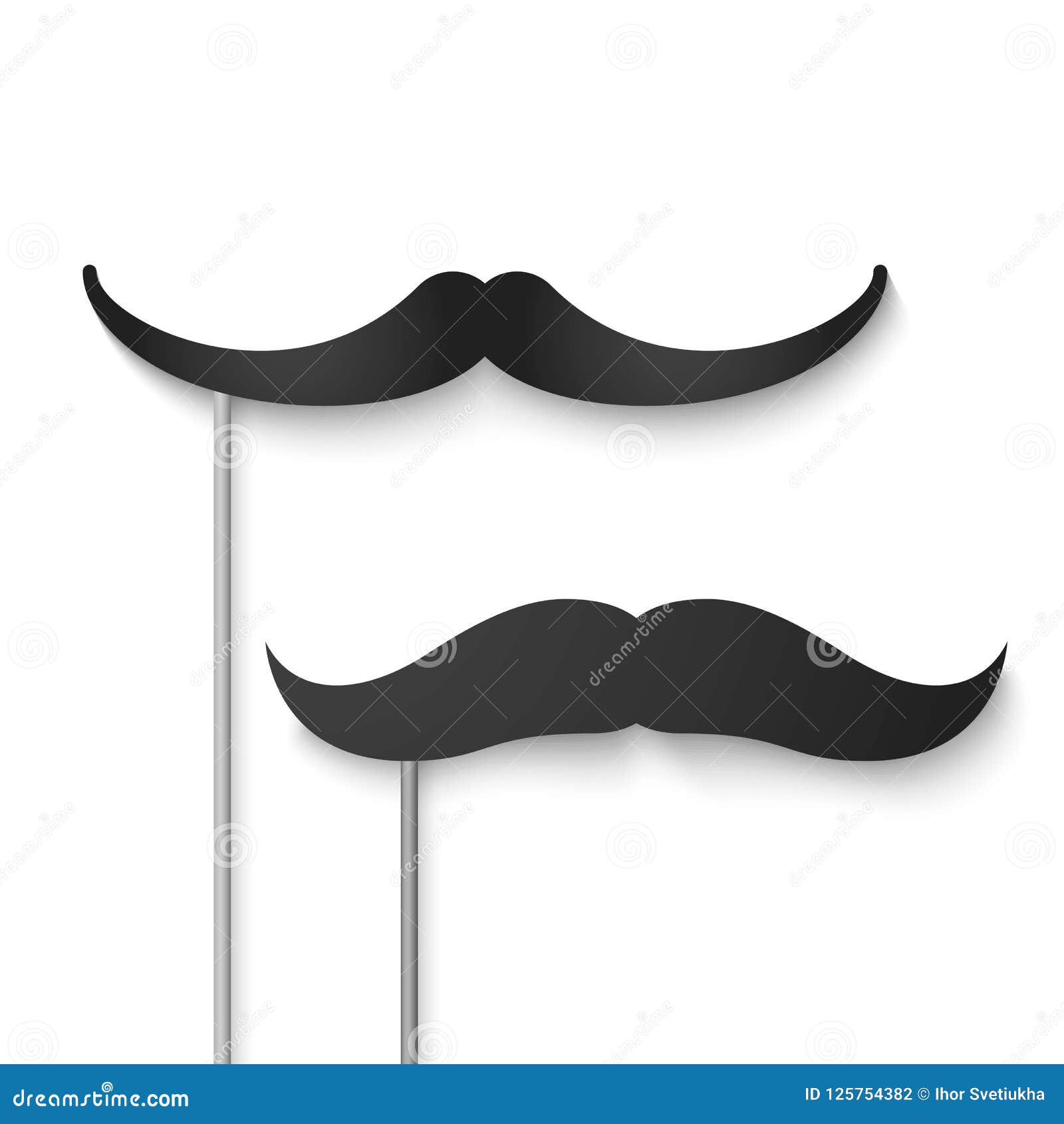 Mustache Season. Fake Mustache Mask Stock Vector - Illustration of ...