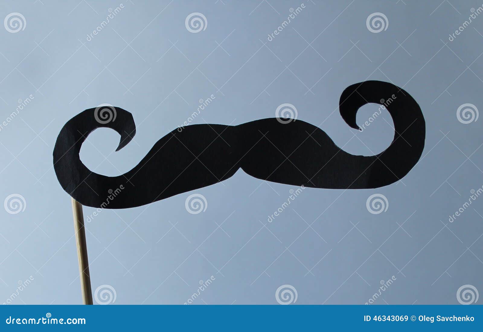 Mustache on a stick stock image. Image of mustache, identity - 46343069