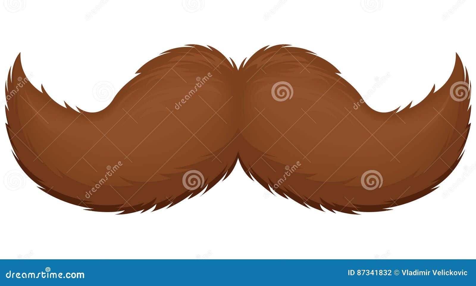 Mustache stock vector. Illustration of isolated, barbershop - 87341832