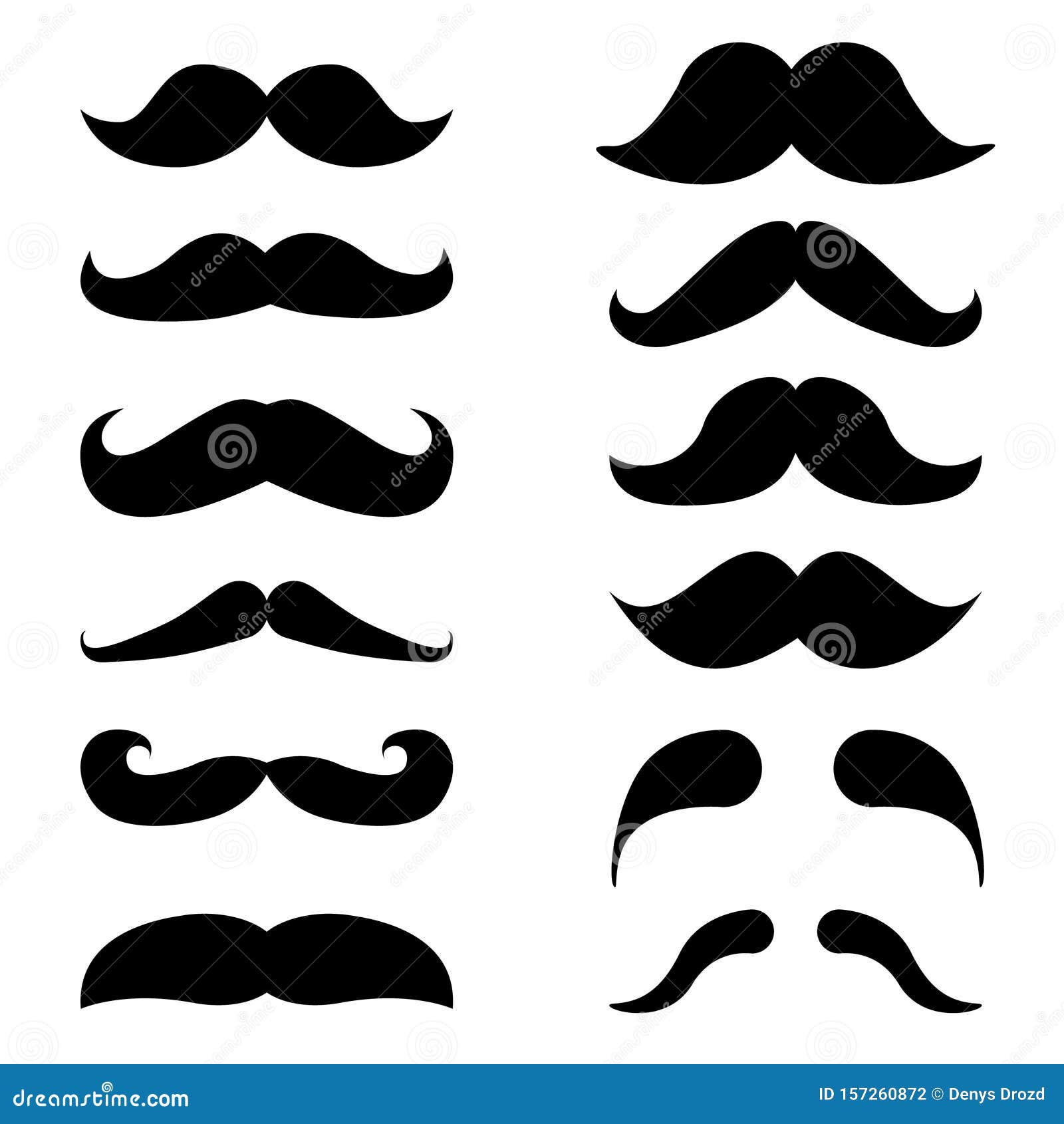 Mustache Vector Icon Set. Mustache Illustration Symbol Collection. for ... Mustache Vector Icon Set. Mustache Illustration Symbol Collection. for ...