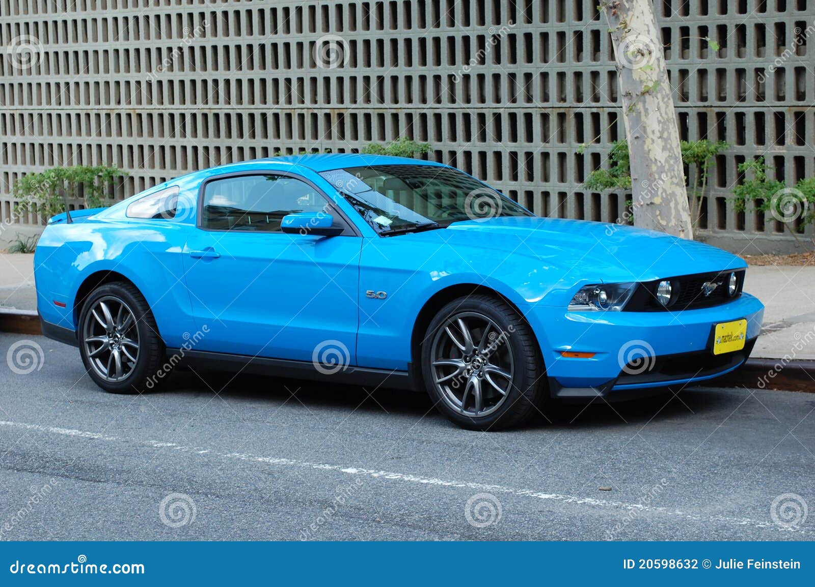 Mustang azul fotografia editorial. Imagem de personalizado - 20598632