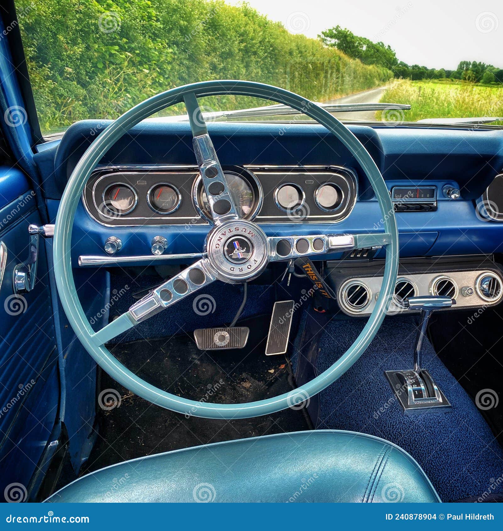 66 Mustang Cockpit detail editorial stock image. Image of 1966 - 240878904