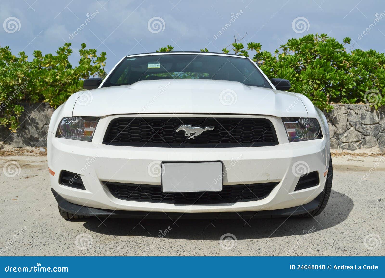 Mustang Convertible Front View Editorial Stock Photo - Image of modern ...