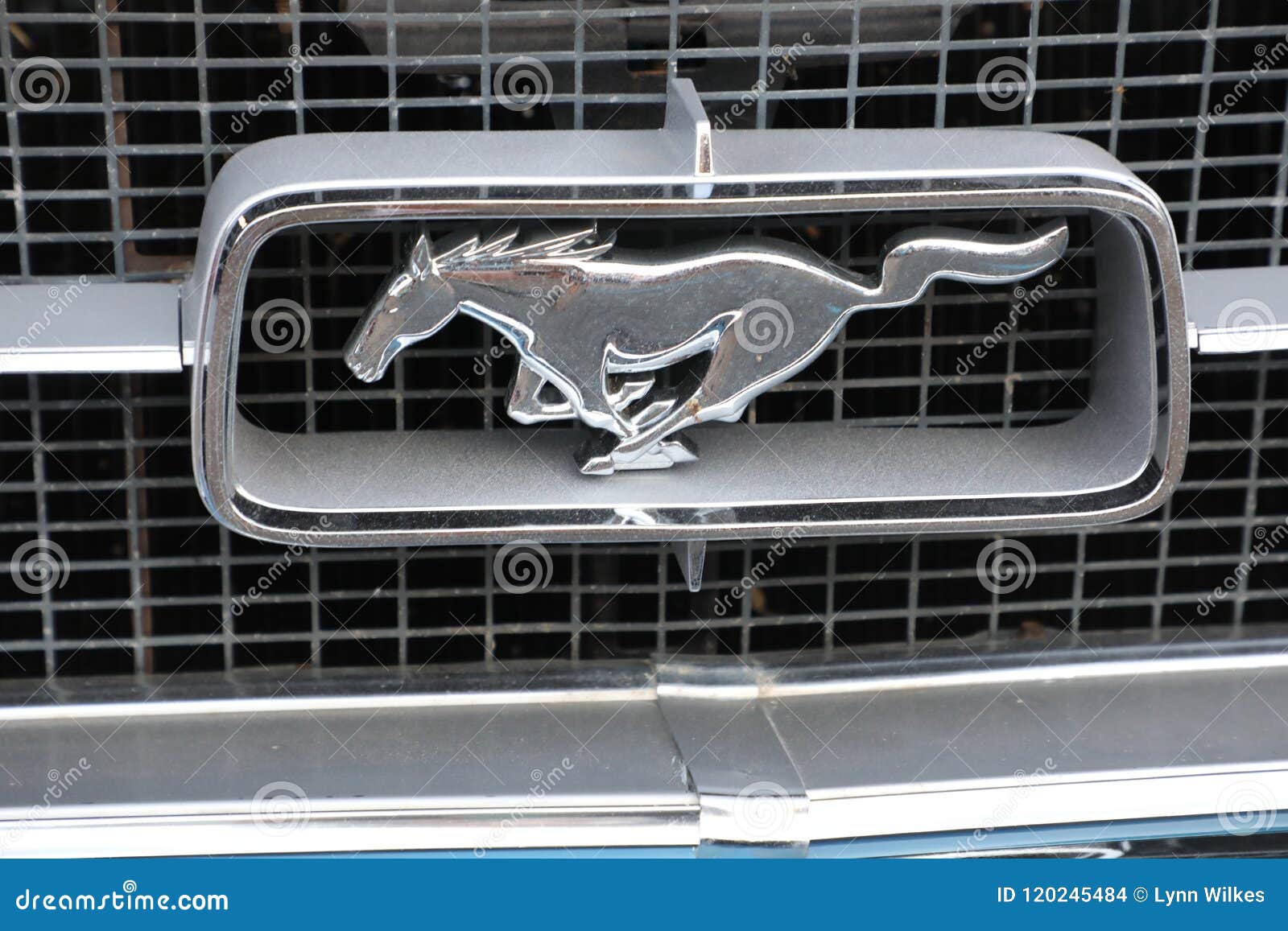 Mustang Emblem from Old Car Editorial Stock Image - Image of emblem ...