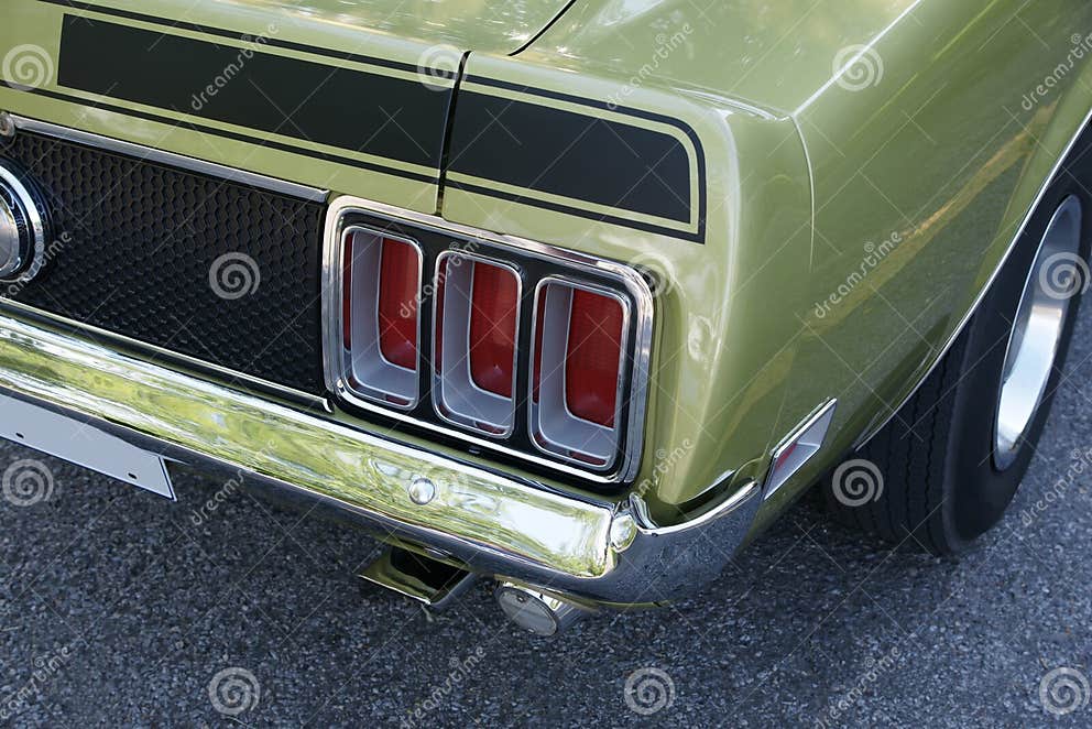Mustang Mach1 Rear End stock photo. Image of collage, fastback - 6169262