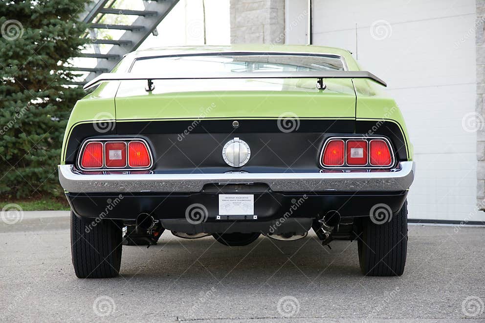 Mustang Rear End stock image. Image of 1971, lights, cleveland - 6316771