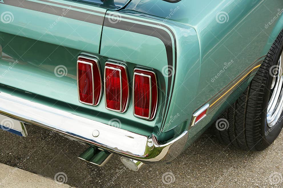 Mustang Rear End stock photo. Image of mach1, bumper, mustang - 6419704