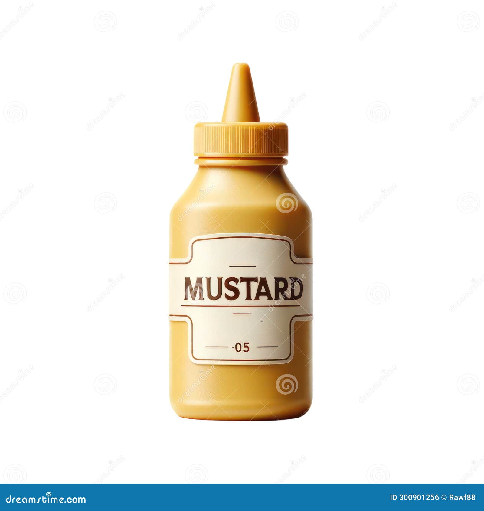 Mustard Bottle Isolated On White Transparent Background Stock ...