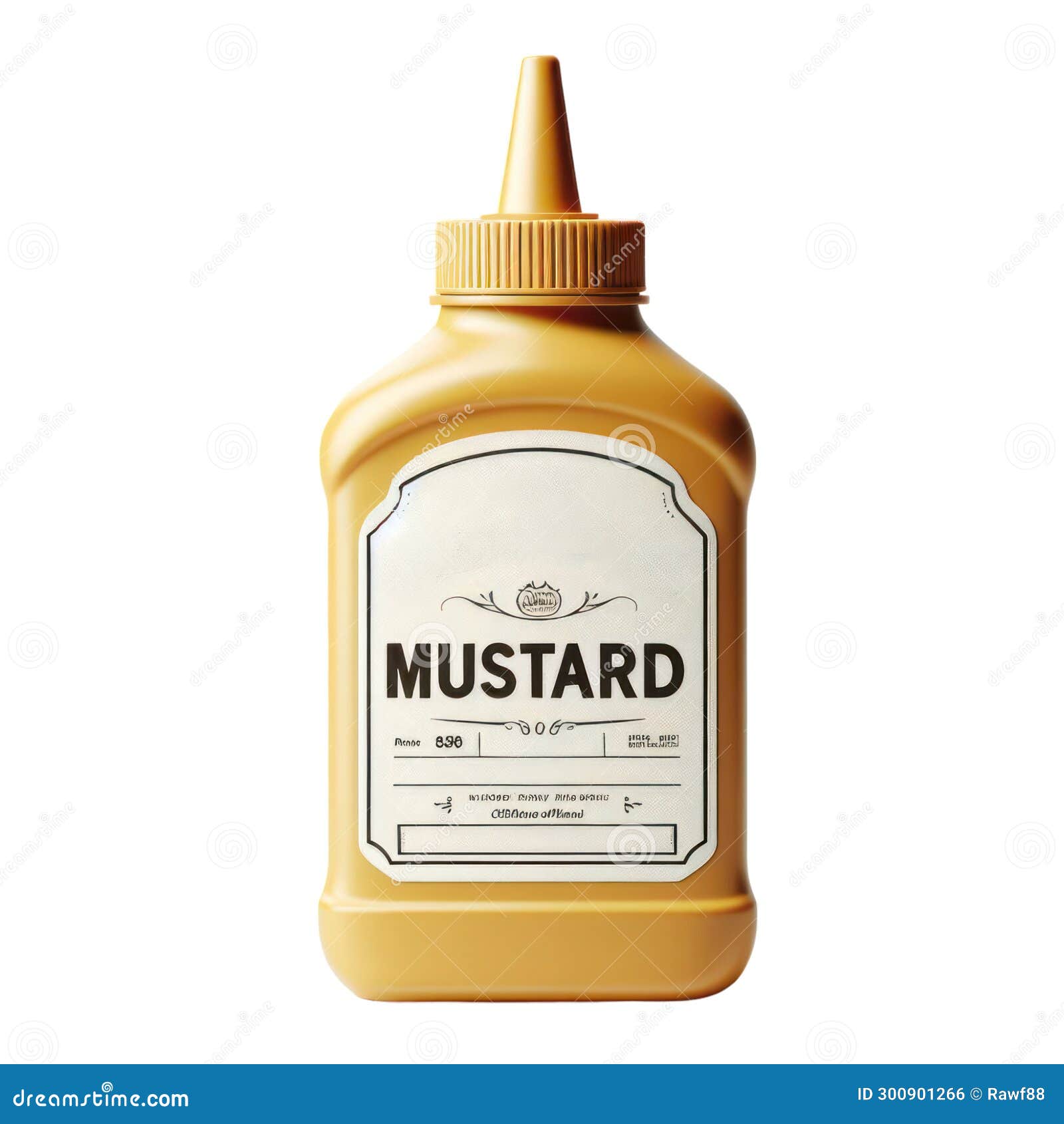 Mustard Bottle Isolated On White Transparent Background Stock ...