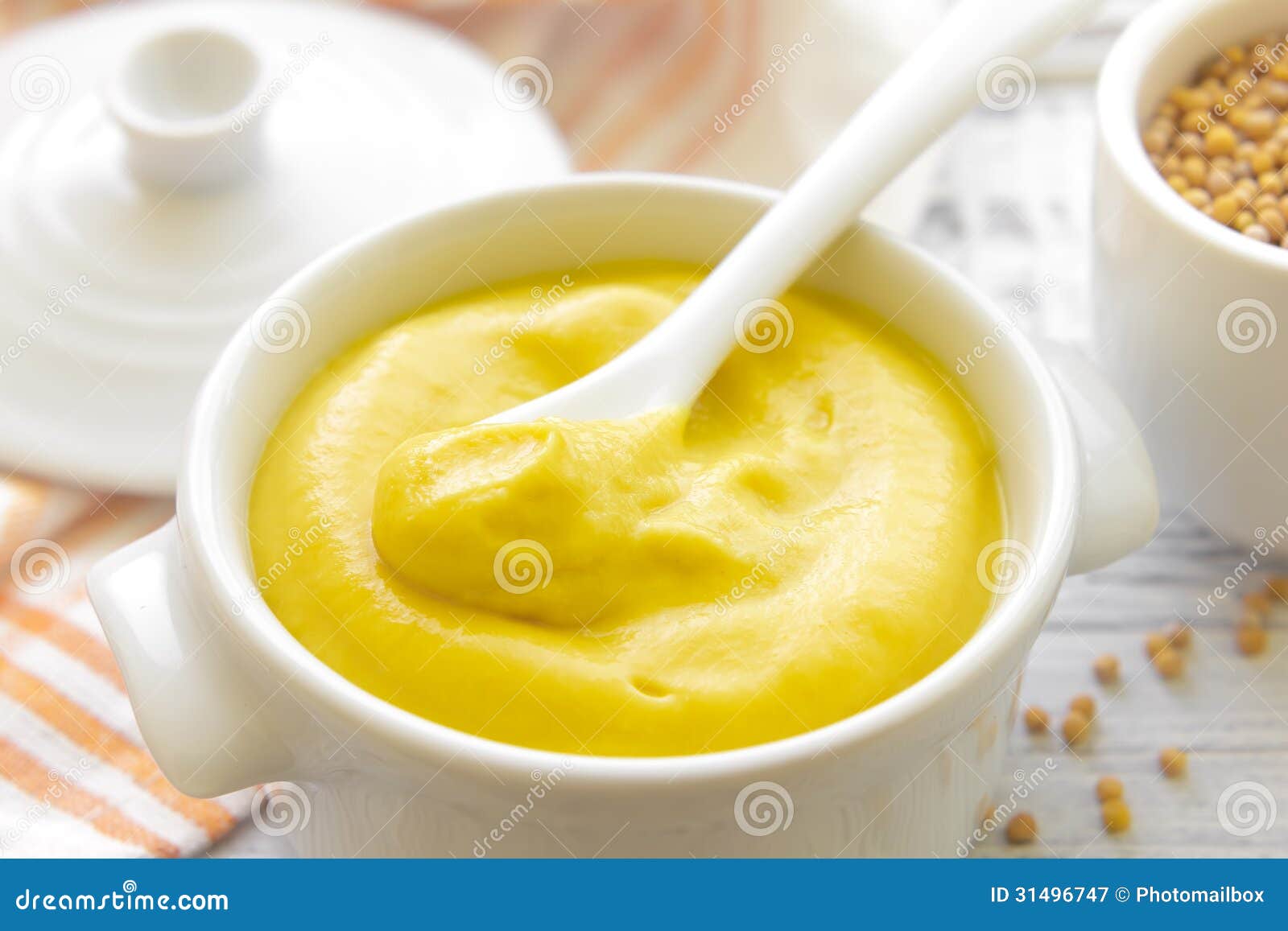Mustard stock image. Image of condiment, isolated, food - 31496747