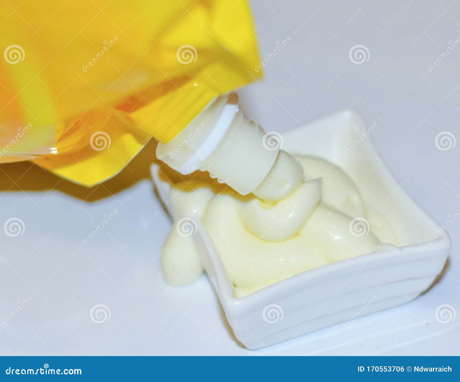 Mustard Sauce Bottle and Container Stock Photo - Image of refill, fast ...