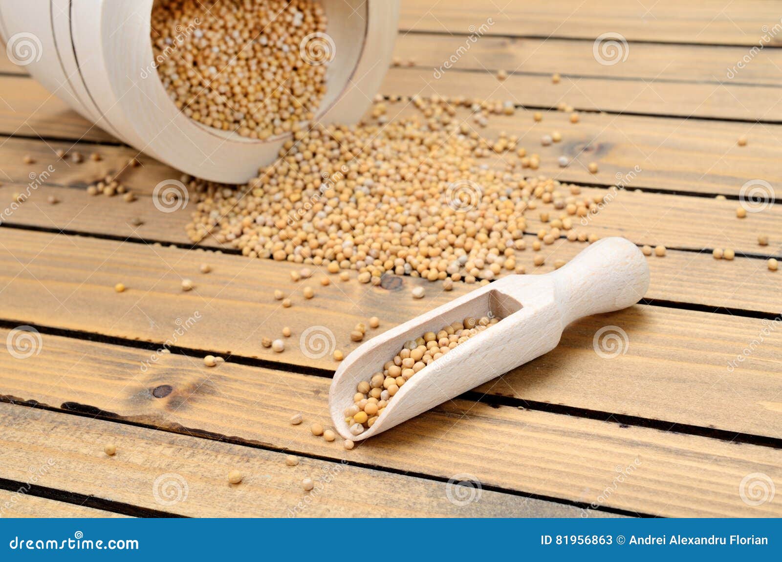 Mustard seed on table stock image. Image of aroma, table - 81956863