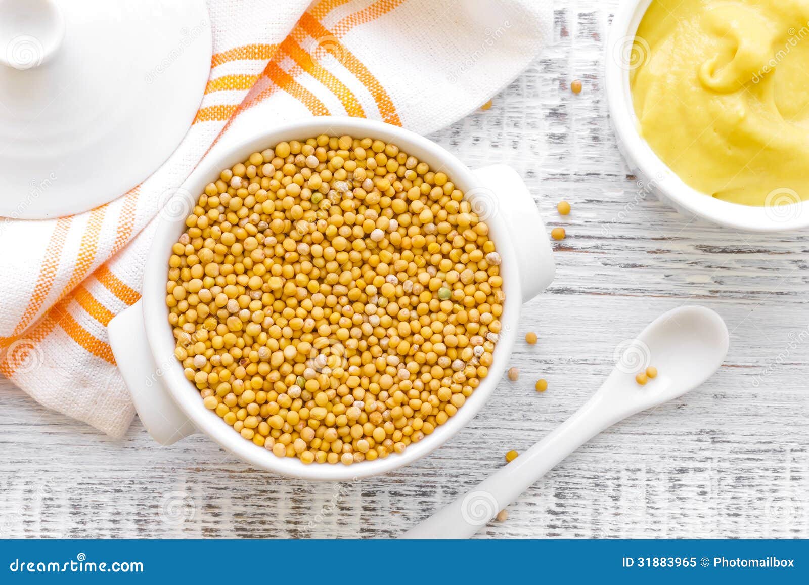 Mustard seeds stock image. Image of container, closeup - 31883965