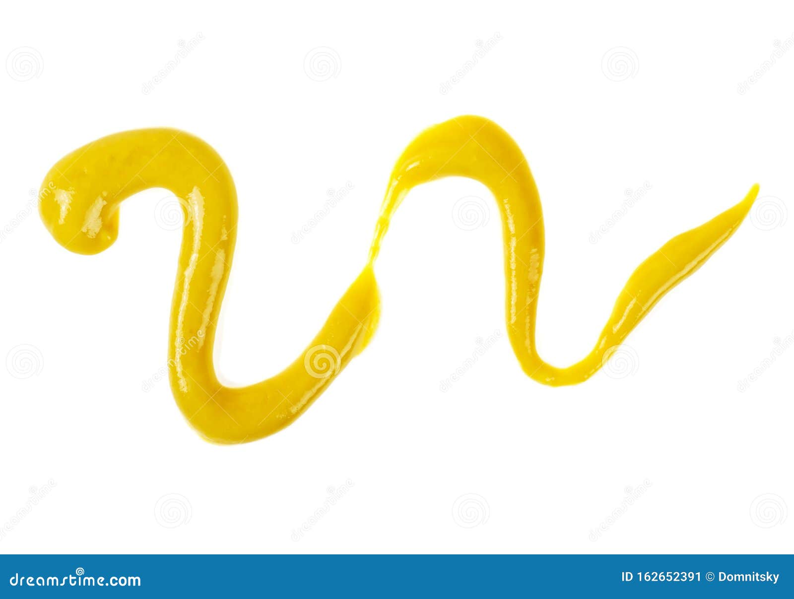 Mustard Spill Isolated On White Background, Top View. Mustard Sauce ...