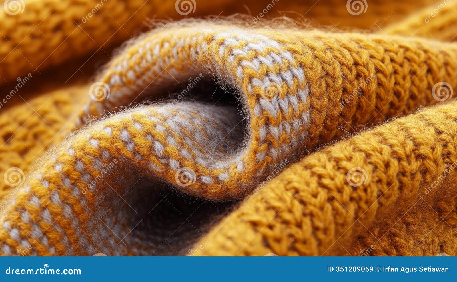 Mustard Yellow Knitted Fabric Texture Close Up Stock Illustration ...