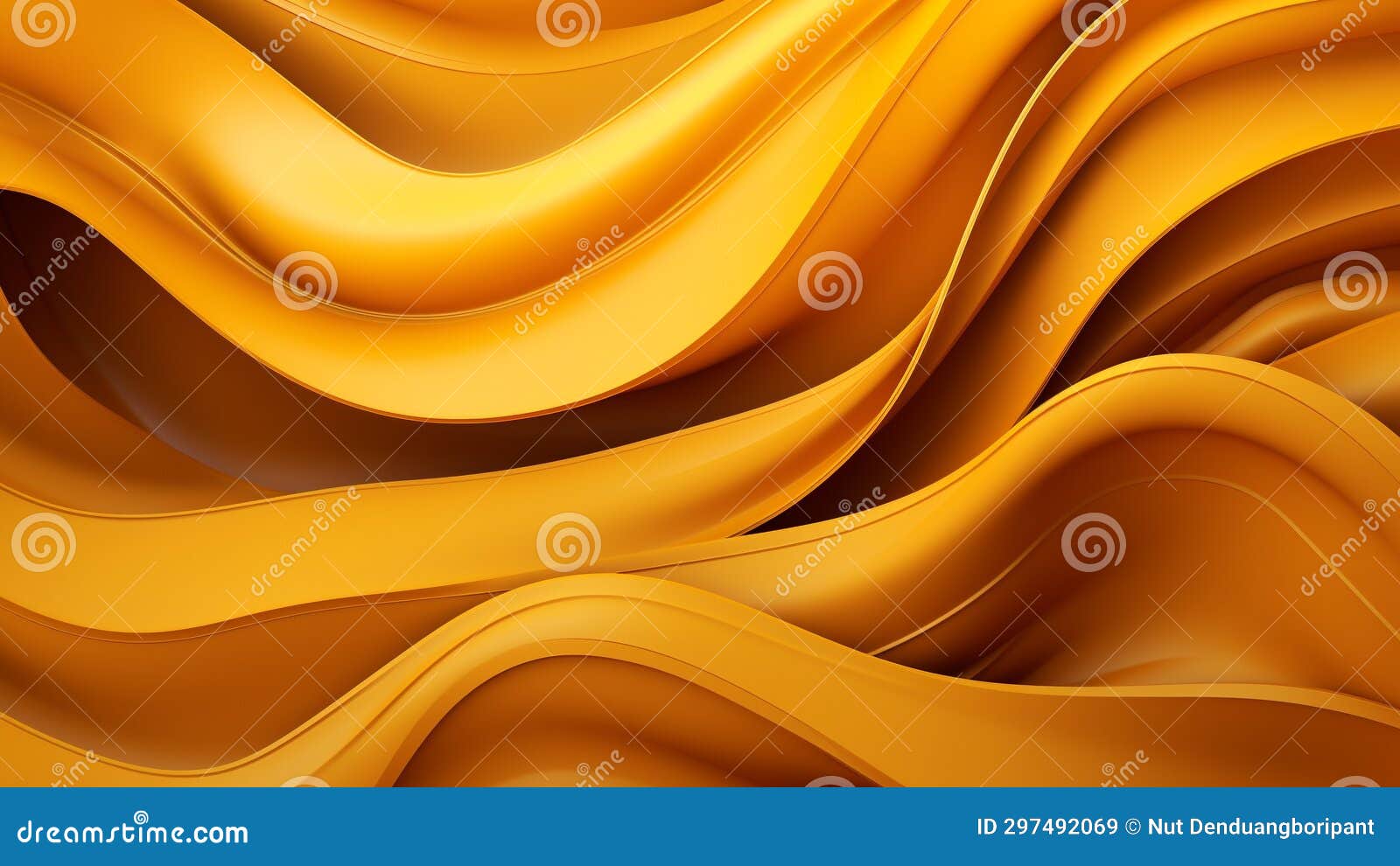 Mustard Yellow and Rust Fluid Color Waves Abstract Pattern Stock ...
