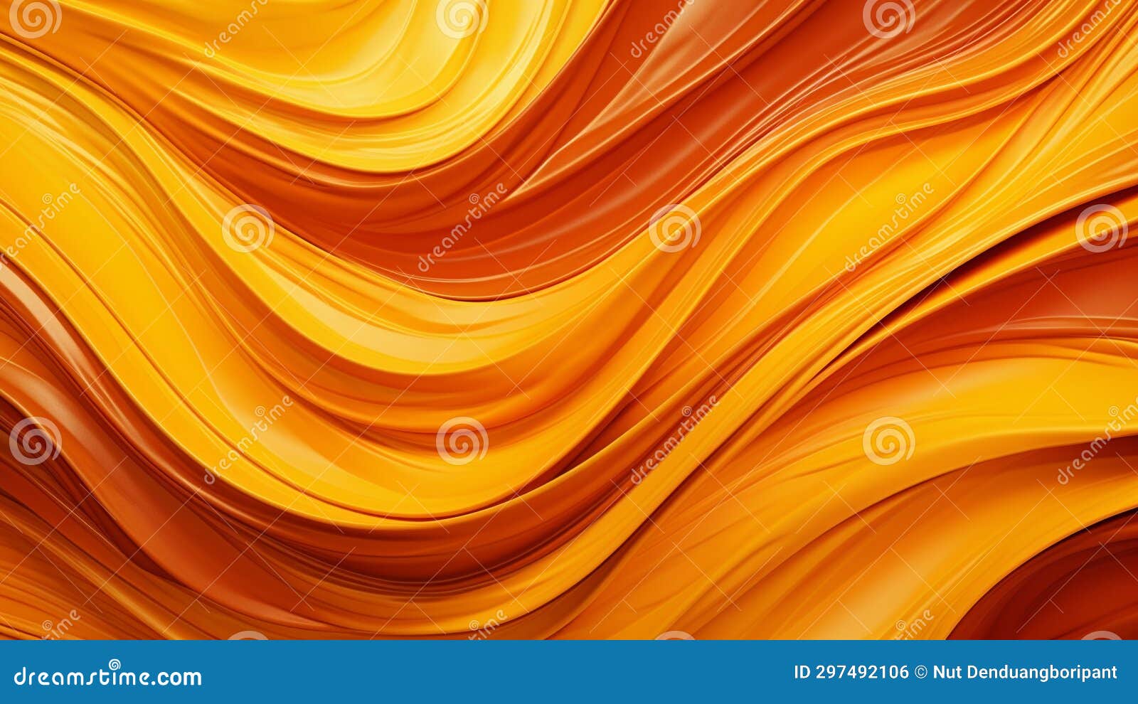 Mustard Yellow and Rust Fluid Color Waves Abstract Pattern Stock ...