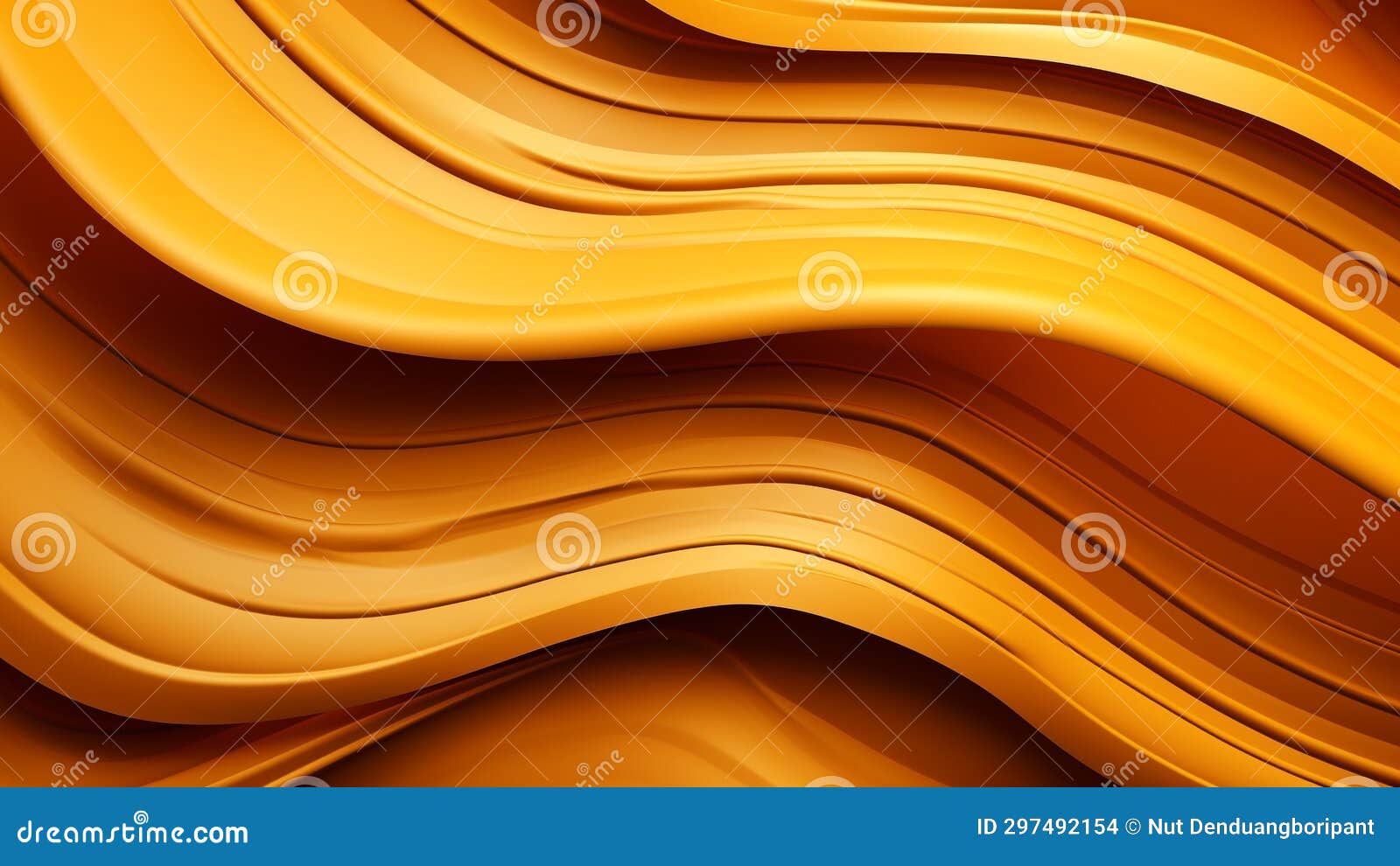 Mustard Yellow and Rust Fluid Color Waves Abstract Pattern Stock ...