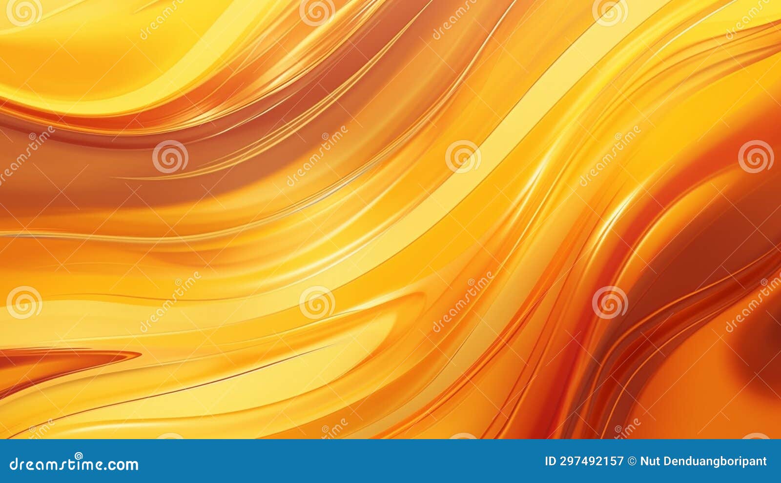 Mustard Yellow and Rust Fluid Color Waves Abstract Pattern Stock ...