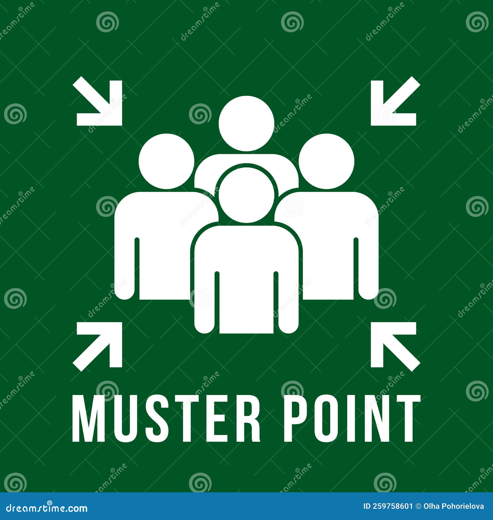 Muster Point Icon in Flat Style. Icon Stock Vector - Illustration of ...