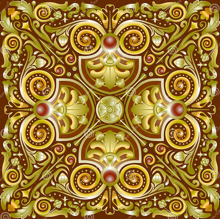 Muster quadrate vektor abbildung. Illustration von symmetrisch - 65653326