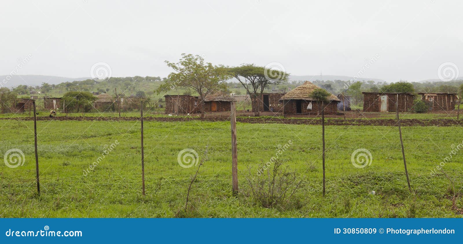 Mut huts in village Africa stock image. Image of community - 30850809